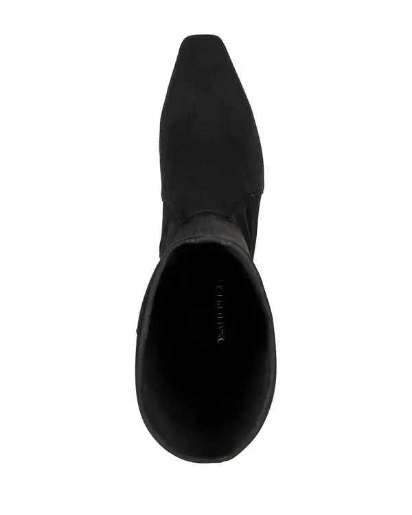 DONALD PLINER Stretch Suede Knee High Boots - Black