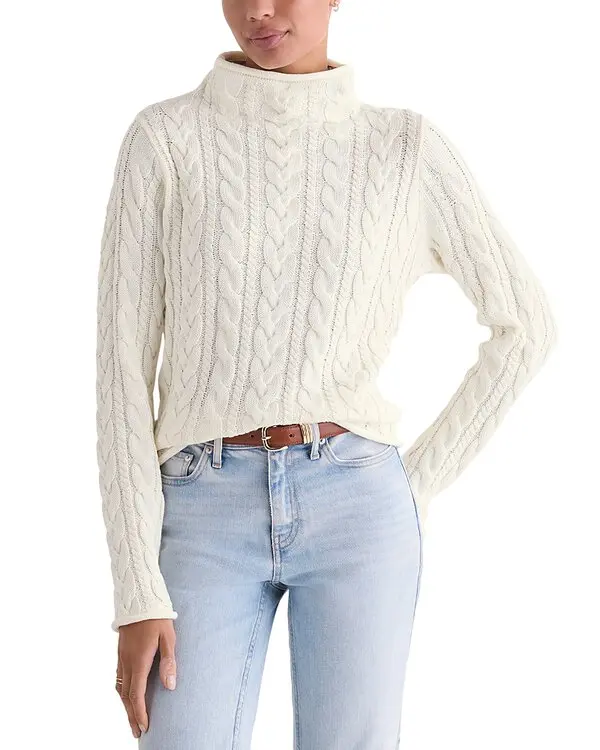 Vineyard Vines Mock Neck Cotton Knit Sweater
