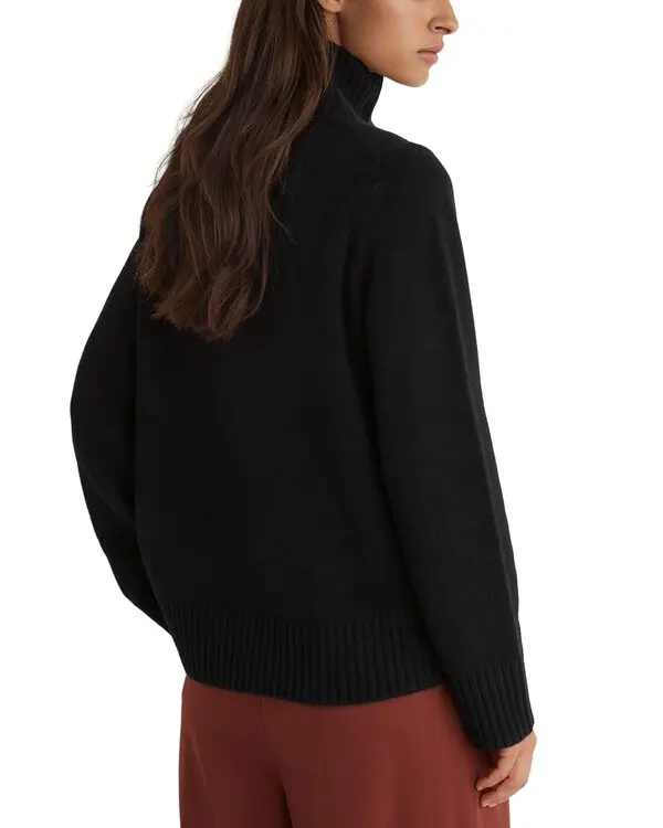 REISS Charly Funnel Neck Wool-blend Cardigan