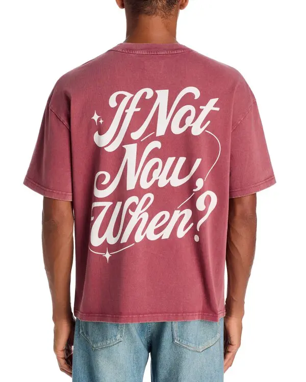 PACSUN If Not Now When Cotton Crewneck T-shirt