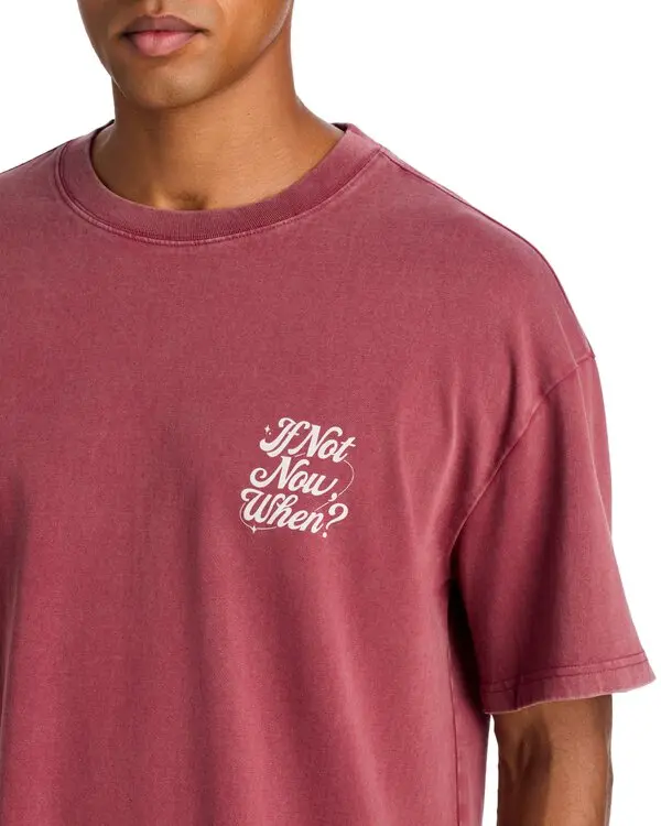 PACSUN If Not Now When Cotton Crewneck T-shirt