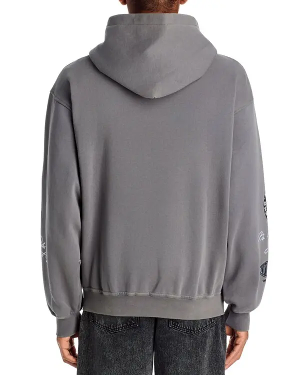 PACSUN Untamed Cotton Blend Zip Graphic Hoodie