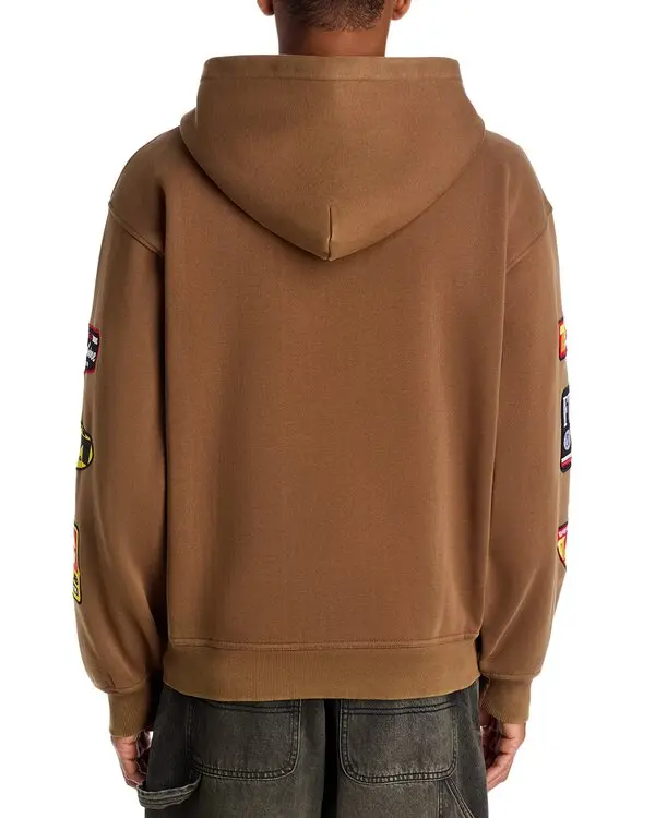 PACSUN Grand Prix Cotton Blend Zip Graphic Hoodie