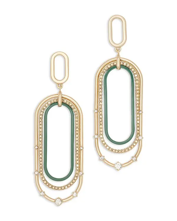 Ramy Brook Mila Loop Drop Earrings, 3.2l