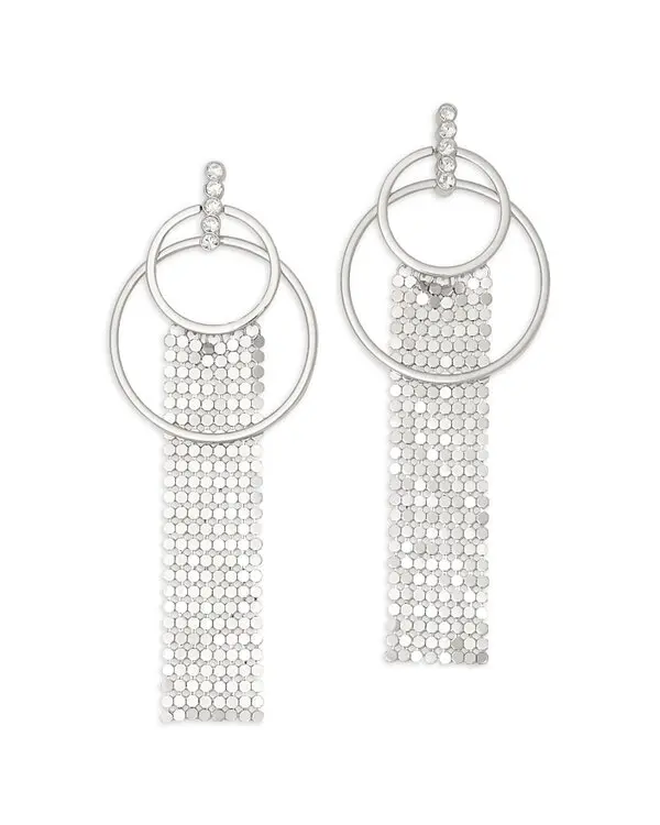 Ramy Brook Nora Loop & Mesh Drop Earrings, 4.5l - Silver