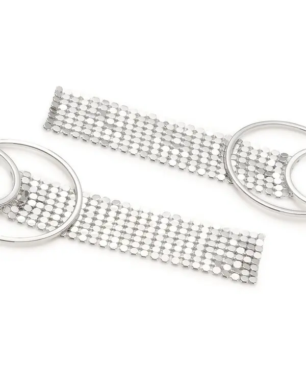 Ramy Brook Nora Loop & Mesh Drop Earrings, 4.5l - Silver