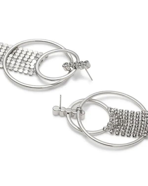 Ramy Brook Nora Loop & Mesh Drop Earrings, 4.5l - Silver