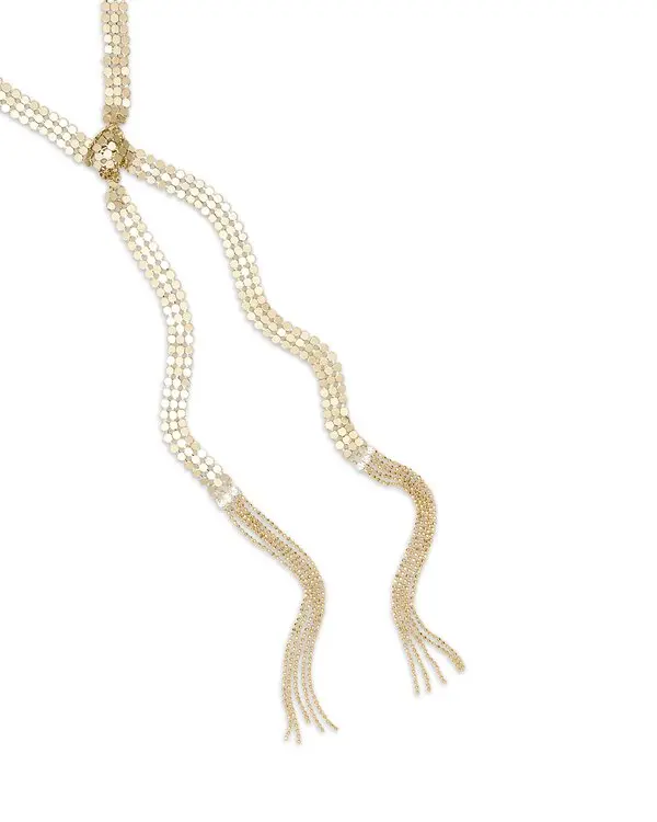 Ramy Brook Nora Mesh & Tassel Wrap Necklace, 54