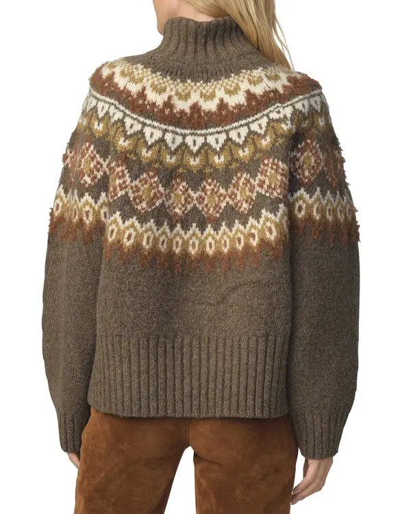 Joe's Jeans The Elva Fair Isle Mock Neck Sweater