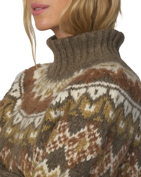 Joe's Jeans The Elva Fair Isle Mock Neck Sweater