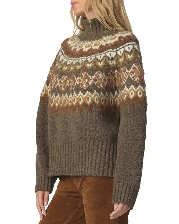 Joe's Jeans The Elva Fair Isle Mock Neck Sweater