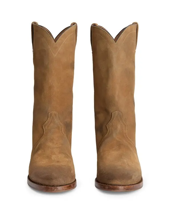 JIL SANDER Bruce Leather Western Boots