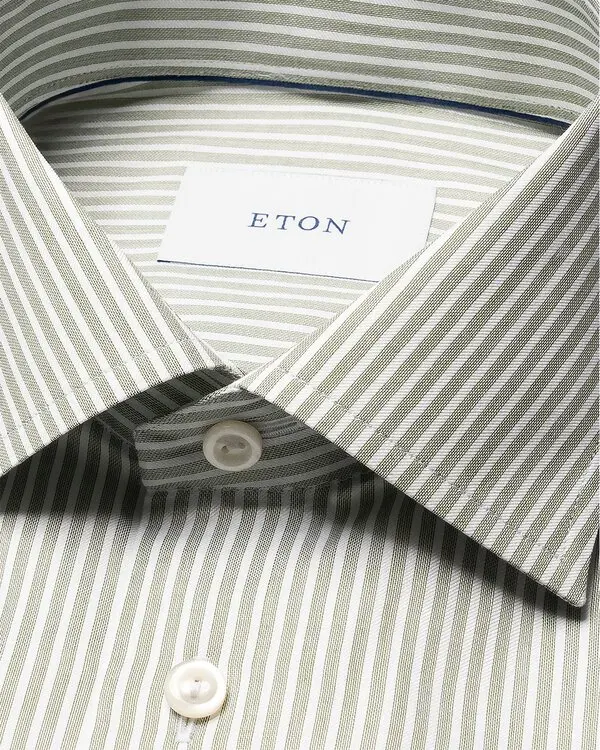 Eton Cotton Slim Fit Stripe Shirt