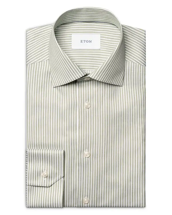 Eton Cotton Slim Fit Stripe Shirt