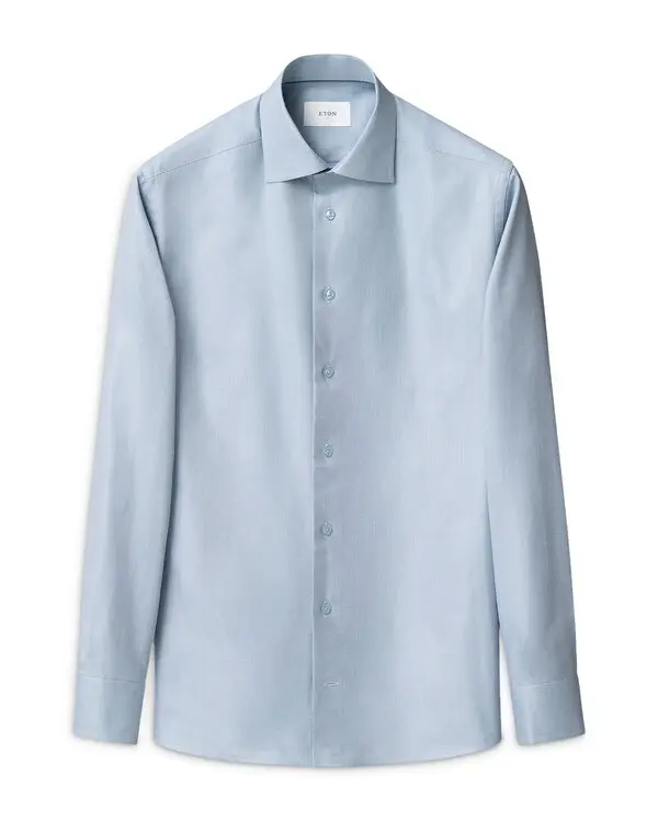 Eton Cotton Slim Fit Intricate Pattern Shirt