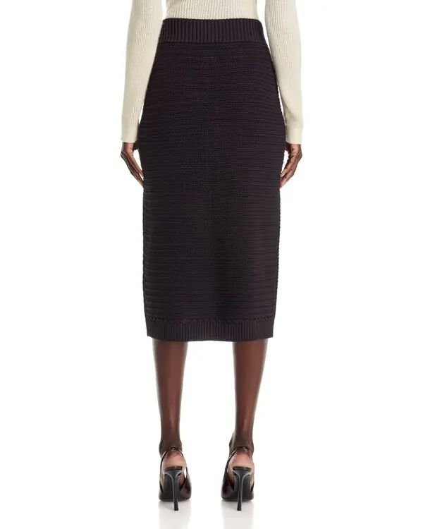 TOCCIN Tani Cotton Knit Midi Skirt