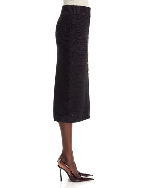 TOCCIN Tani Cotton Knit Midi Skirt