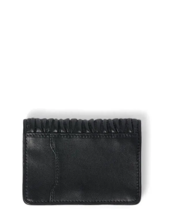 Miu Miu Matelasse Nappa Leather Snap Card Holder