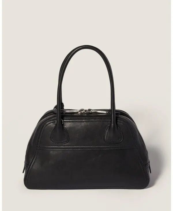 Miu Miu Vivant Nappa Lambskin Bag, 11.02 W X 3.74 X 6.69 - Black