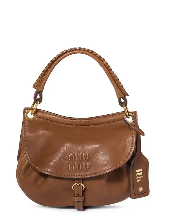 Miu Miu Rendez-vous Nappa Leather Bag - Oak