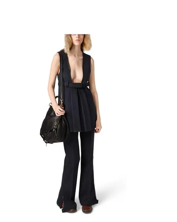 Miu Miu Rendez-vous Leather Bag - Black