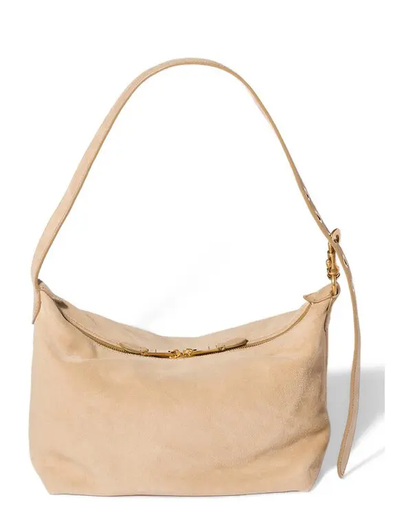 Miu Miu Spirit Suede Bag, 11.02 X 5.12 - Ecru