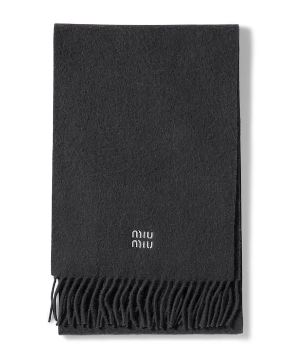 Miu Miu Cashmere Scarf - Hematite