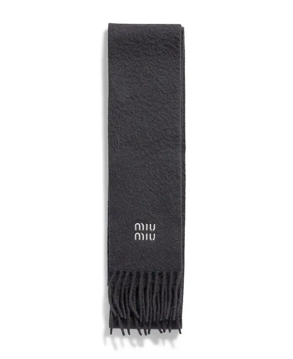 Miu Miu Cashmere Scarf - Hematite