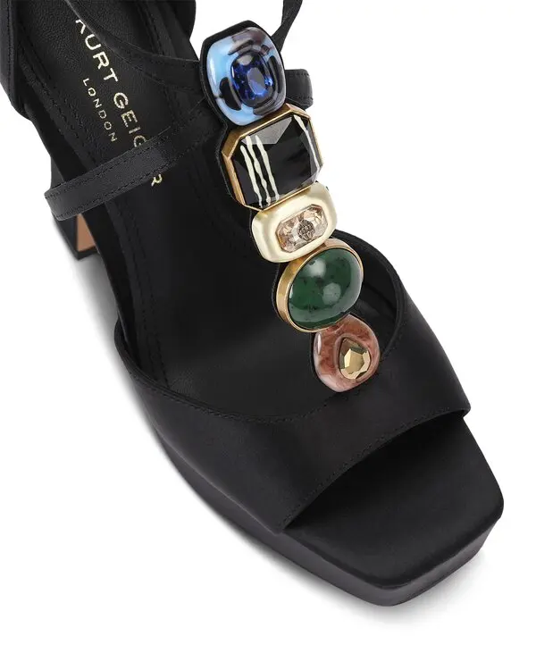 Kurt Geiger Loulou Embellished Platform Sandals