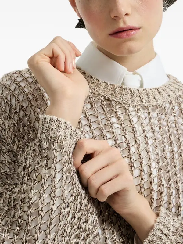 Brunello Cucinelli Wool And Silk Crewneck Sweater