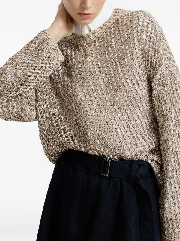 Brunello Cucinelli Wool And Silk Crewneck Sweater