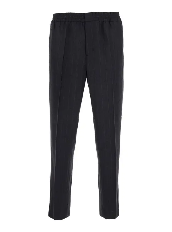 AMI Paris High-waisted Stretch Pants With Pockets