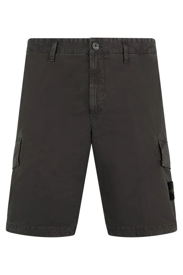 Stone Island Cotton Cargo Bermuda Shorts