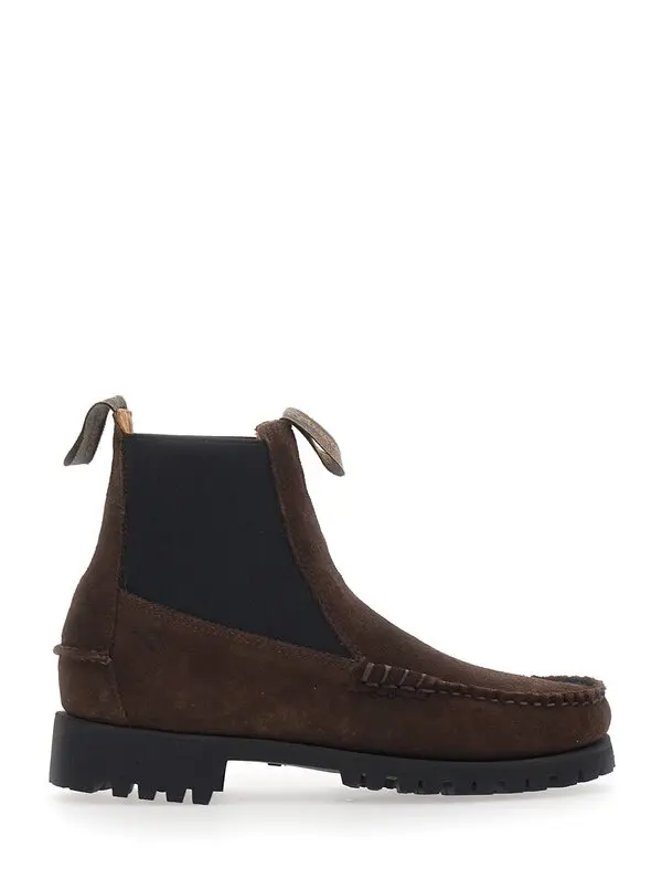 SEBAGO Calliope Suede Lug Ankle Boots For - Brown