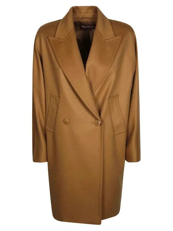 Max Mara Mstmastro Overcoat D. P - Marrone