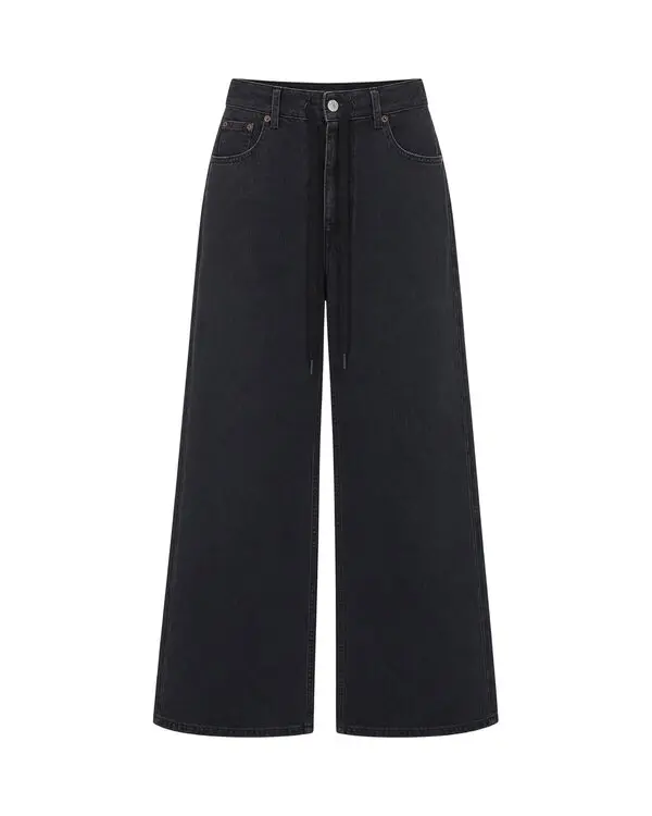 MAISON MARGIELA High-waist Wide-leg Jeans - Black