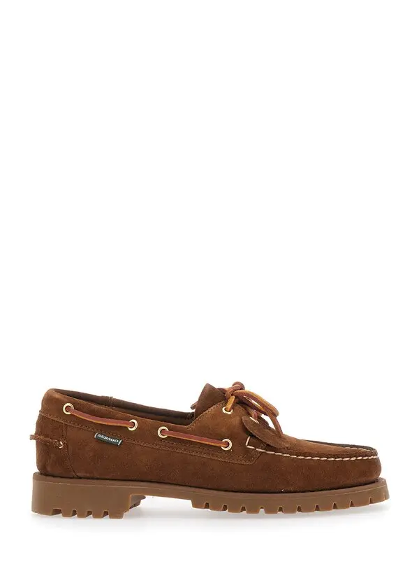 SEBAGO Ranger Artigianale Leather Lace-up Shoes With Rubber Sole - Brown