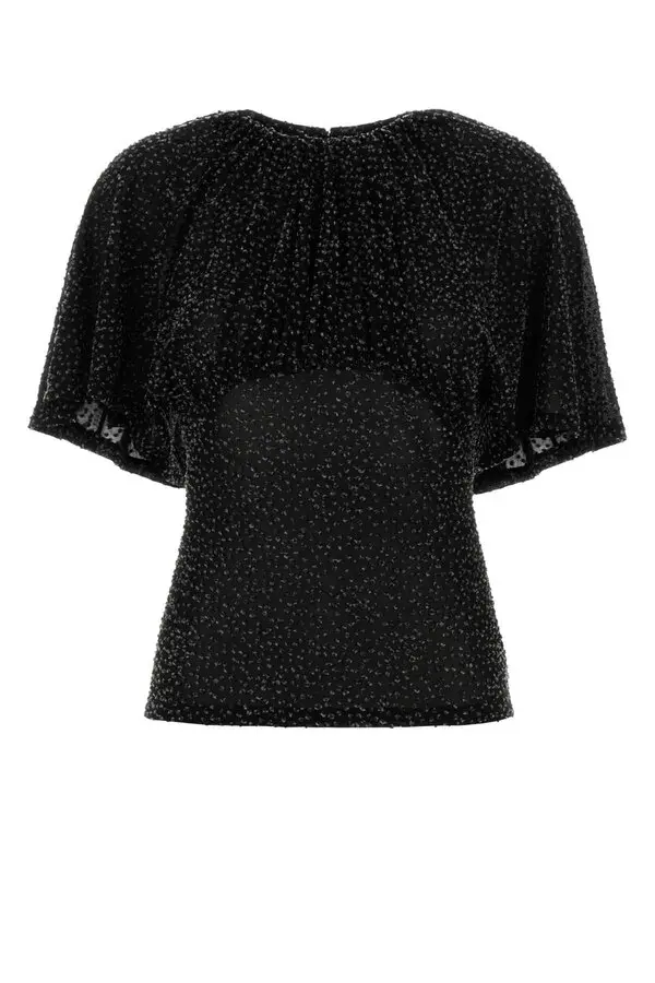 Rabanne Embroidered Stretch Viscose-blend Top