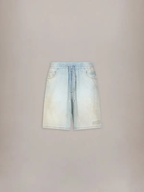 Amiri Crystals Denim Shorts