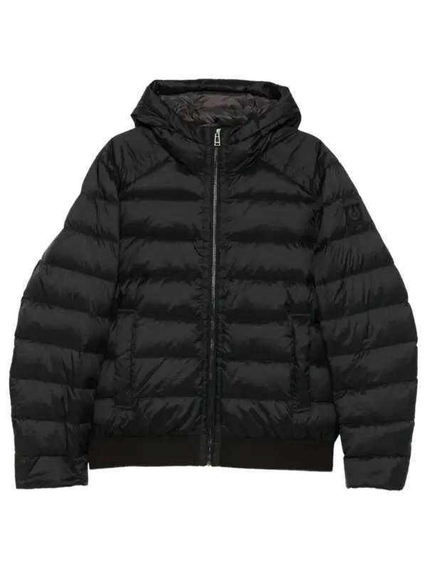 Belstaff Hooded Coat With Ribbed Storm Cuffs