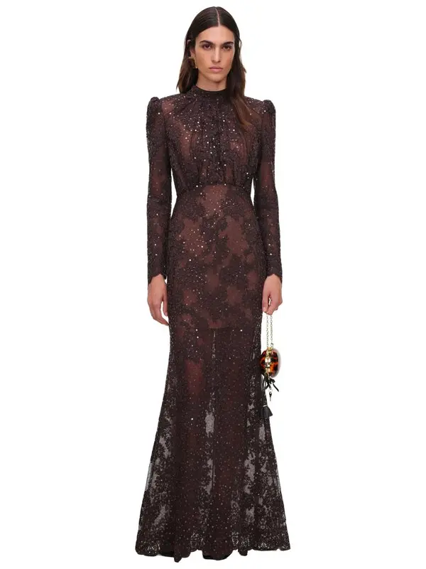 SELF-PORTRAIT Sequin Mini Dress With Removable Cami Lining