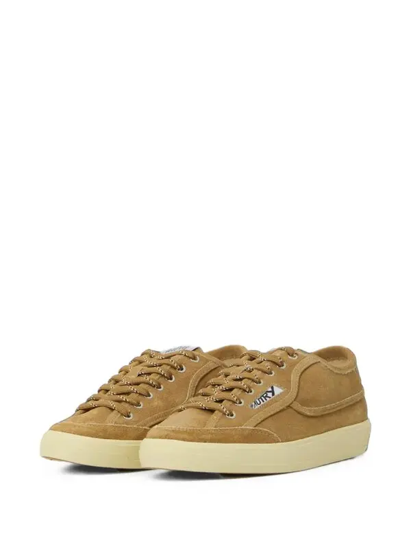 AUTRY Suede Lace-up Sneaker With Padded Logo Tongue