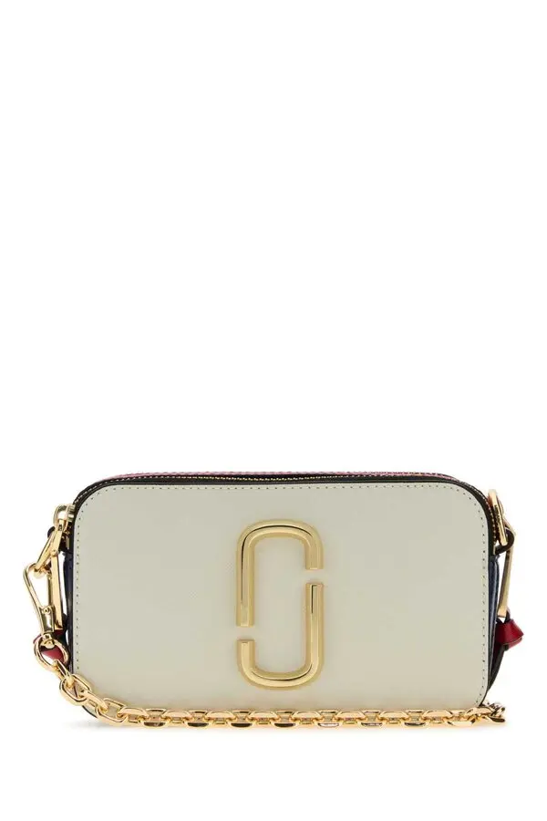 Marc Jacobs 18 Cm Leather Mini Snapshot Crossbody Handbag With Adjustable Shoulder Strap - Multicoloured