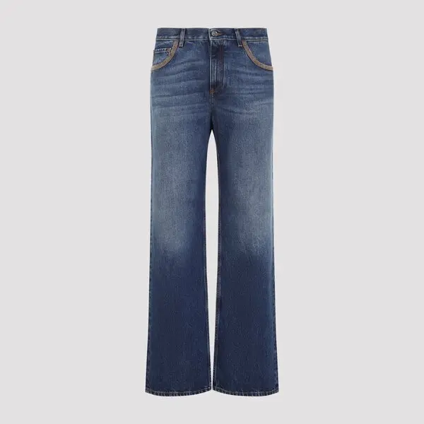 Etro Straight-leg Denim Trousers For