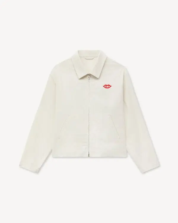 Kenzo Zip-front Coach Jacket - Ecru
