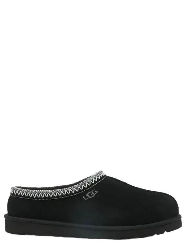 UGG Uggbraid Suede Braid Mini Sandals With Sheepskin Lining And Genuine Shearling - Nero