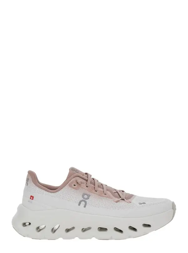 On Cloudtilt Tech Fabric Cushioned Sole Sneakers - White