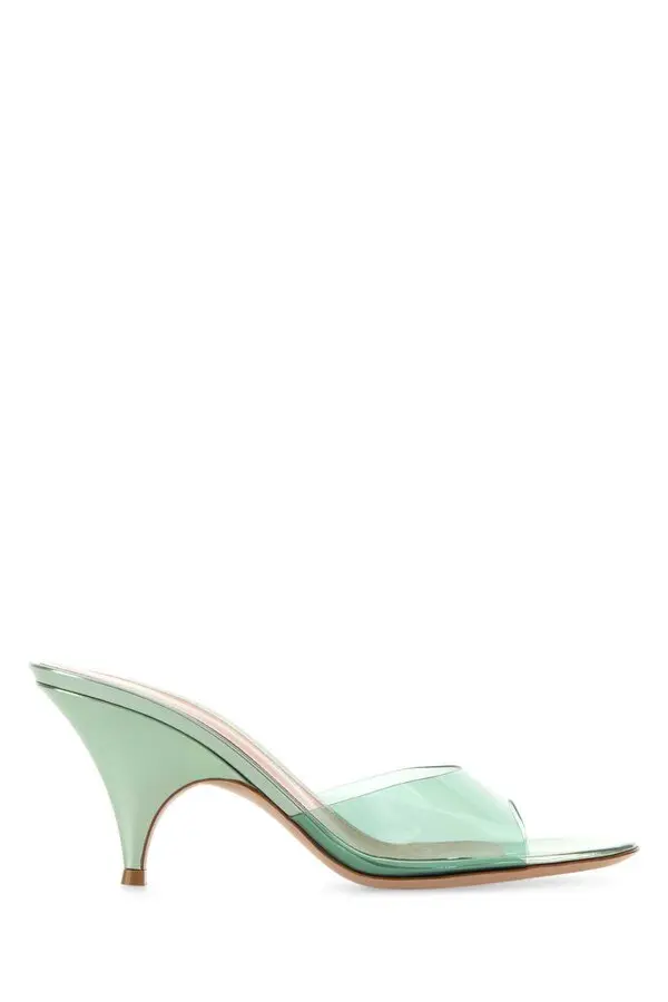 GIANVITO ROSSI Sofia Flat Sandals In Pvc With 8 Cm Heel