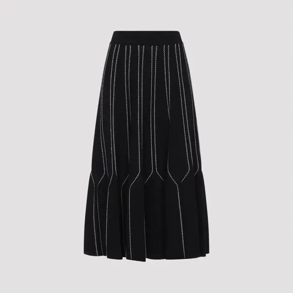 Elisabetta Franchi Knit Mini Skirt - Black