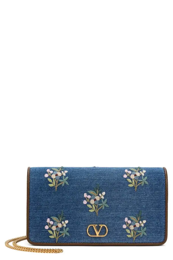 Valentino Garavani Vlogo Signature Mini Handbag - Denim